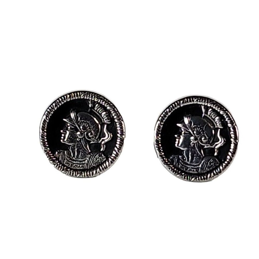 Vintage Swank Lg Roman Centurion Soldier Coin Silver … - Gem